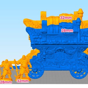 Dnd Gypsy Wagon Merchant Wagon Traveler Caravan Cart Gypsies Tabletop ...