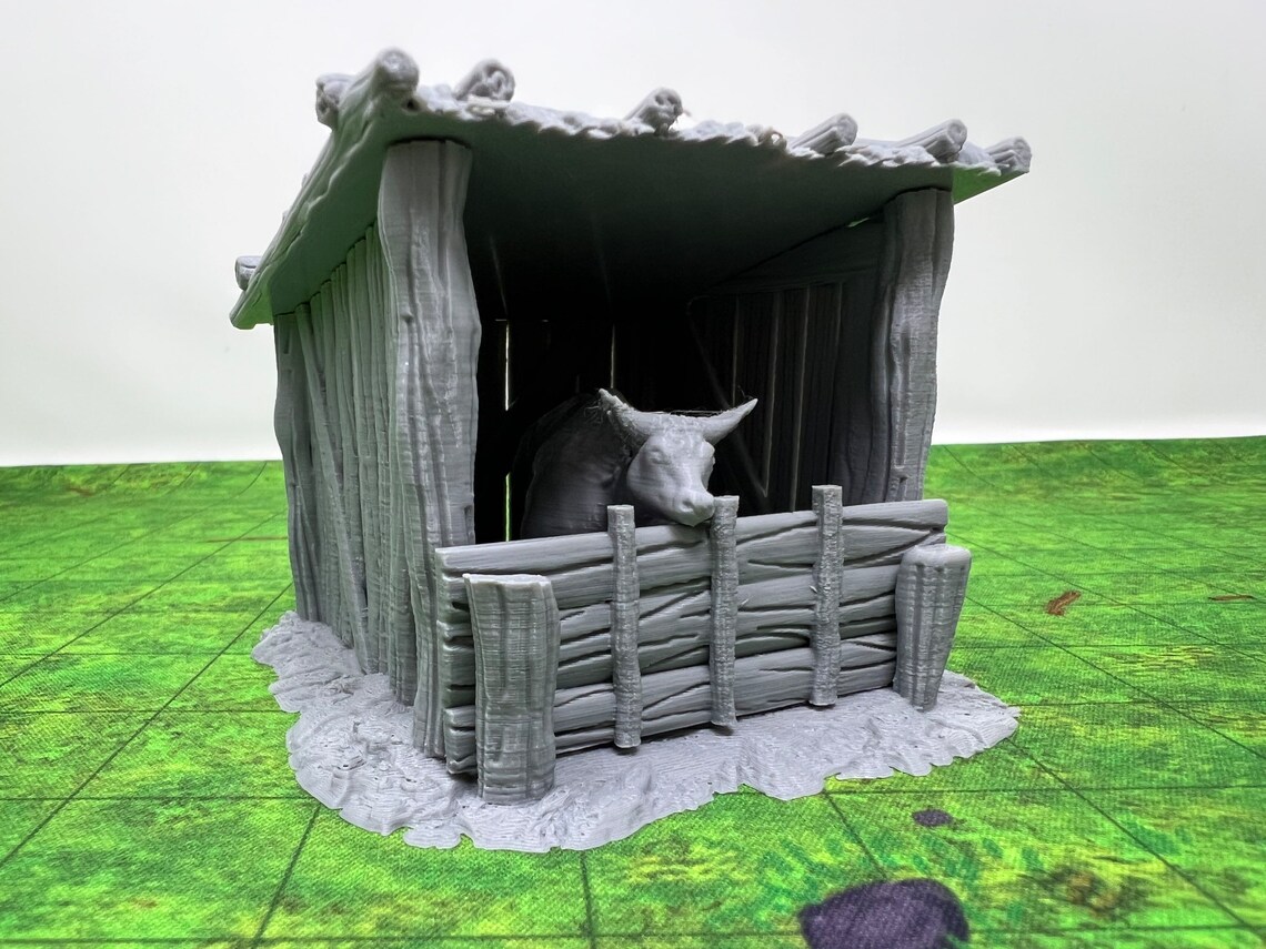 Dnd Small Stable Barn for Horse or Other Farm Animals Storage Shed ...