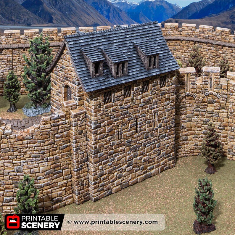 Dnd Banquet Hall for Medieval Castle Fortress Walls RPG Pathfinder ...