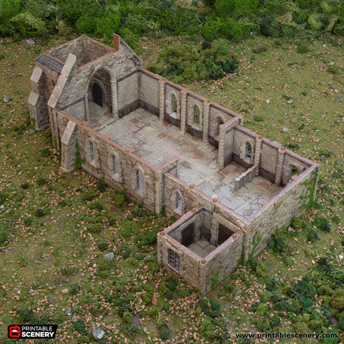 Dnd Norman Stone Church Medieval Chapel Country and King Castle Village ...