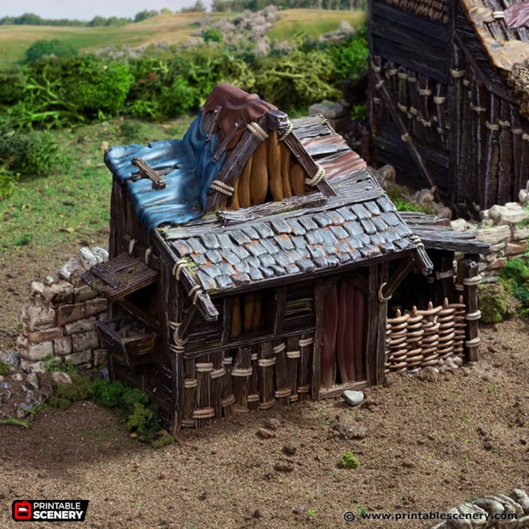 Dnd Small Shanty Shack From King and Country Medieval Slums Village ...