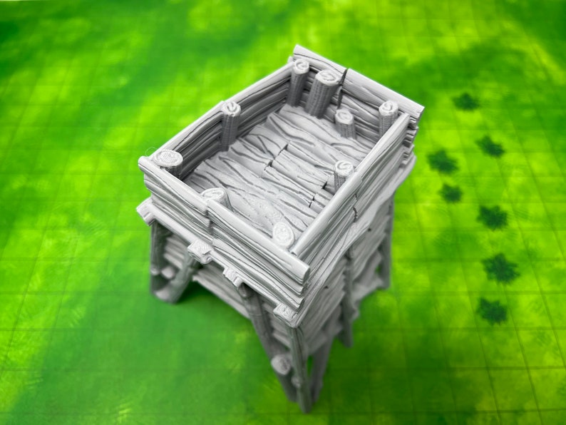 Dnd Primitive Watchtower Sentinel Tower Guard War Battle Fort Fortress ...