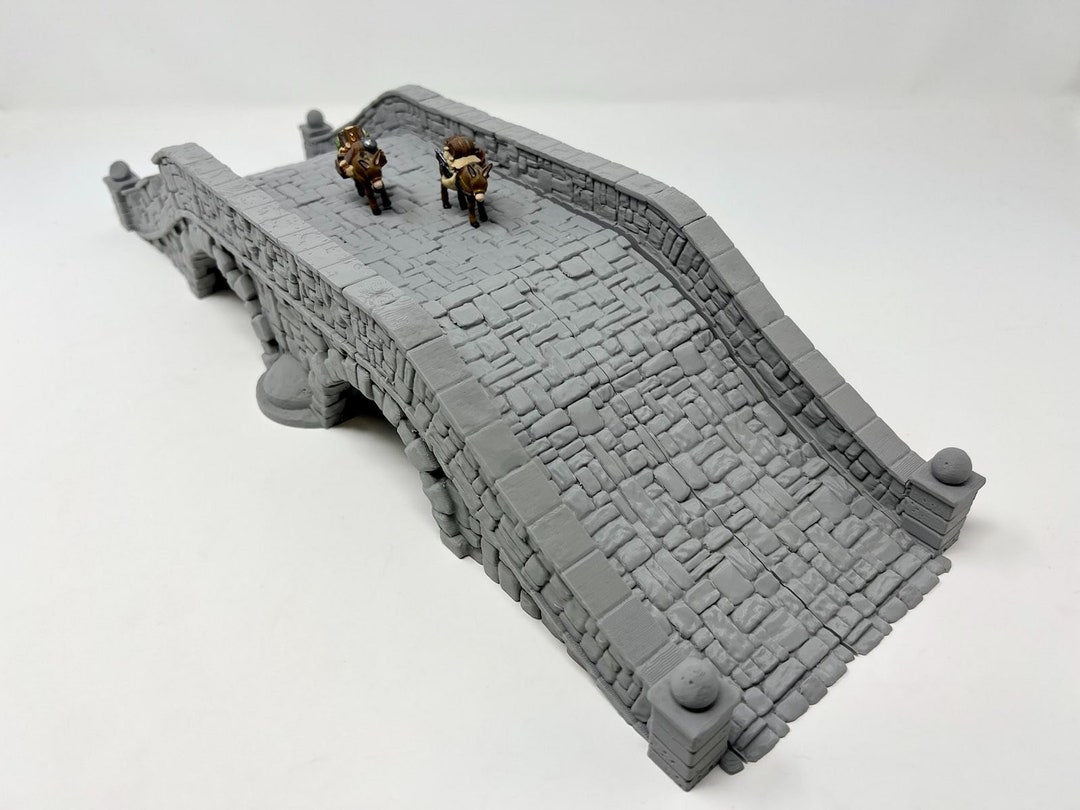 Dnd Extra Wide Double Arch Bridge River Crossing Village - Etsy