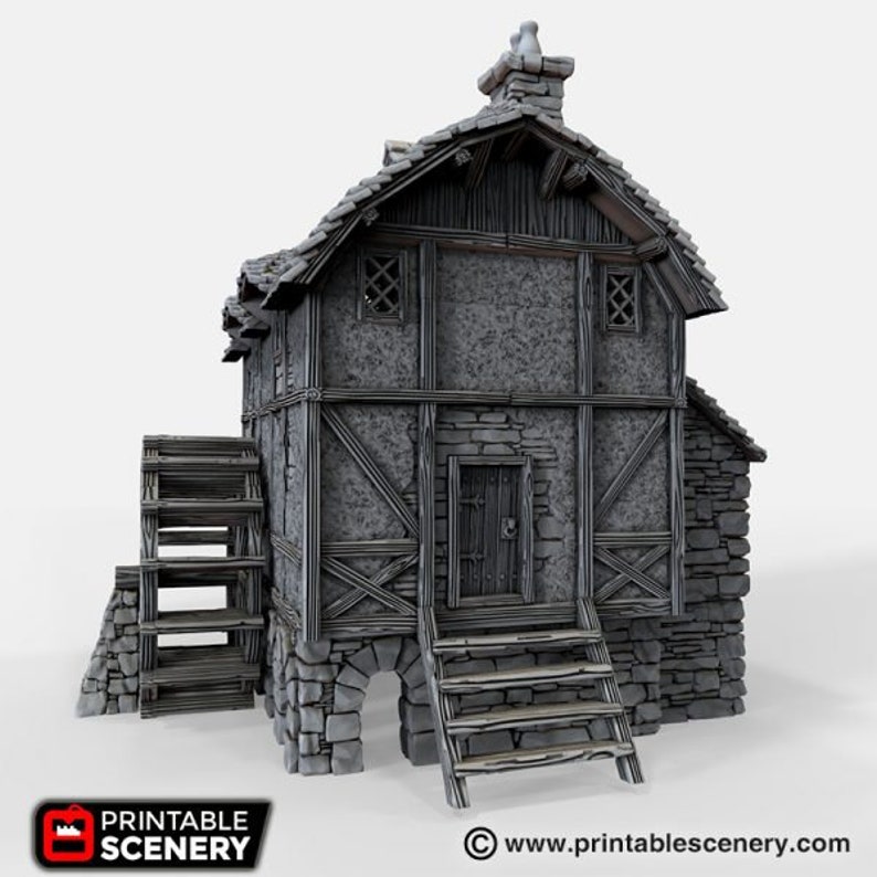 Dnd Winterdale Mill French World War 2 WWII Railroad Scatter Terrain ...