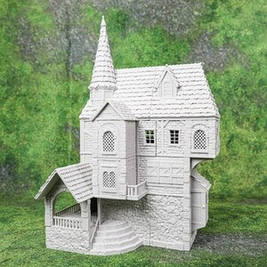 Dnd Medieval Mansion Home House- 28mm Scatter Village Tabletop Terrain ...