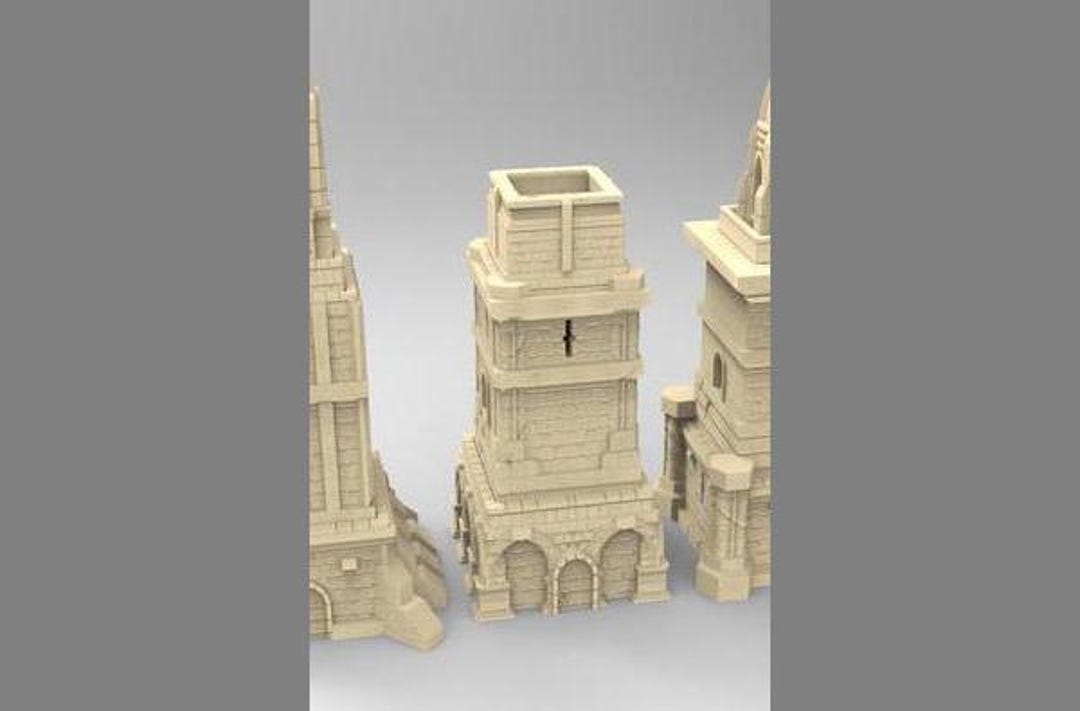 Dnd Modular Towers Sentry Guard Watchtower Version B Medieval Tabletop ...