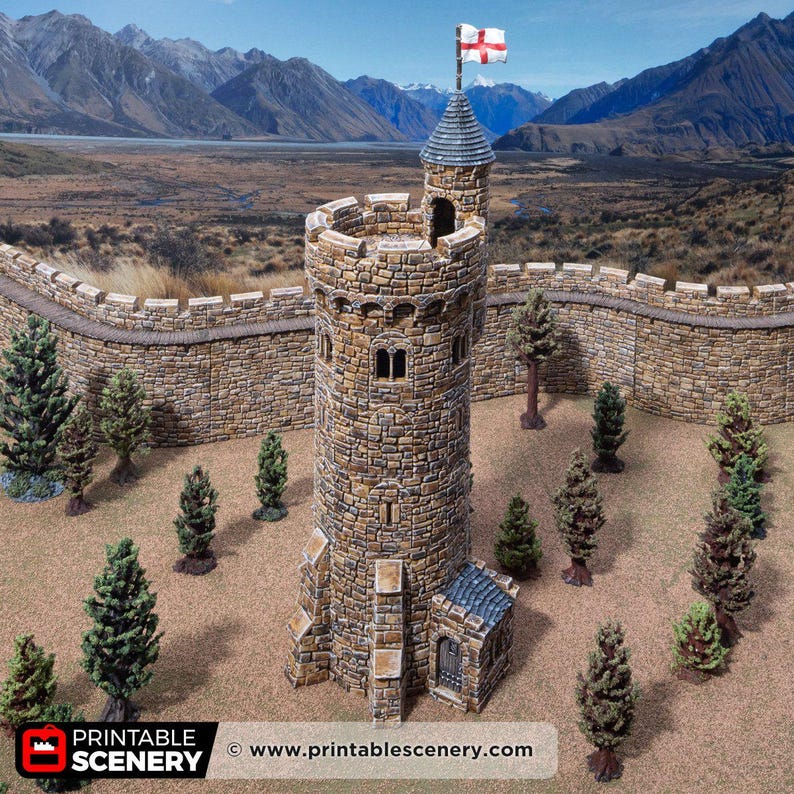 Dnd Hex Adeline Tower Bastion Turret Castle Medieval Village RPG ...