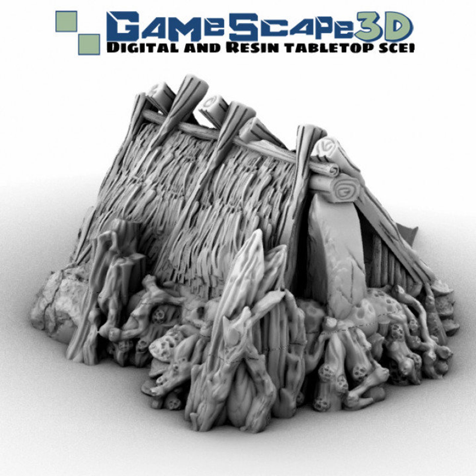 Dnd Goblin Mud Hut Swamp Shack House Village Tabletop Scatter Terrain ...