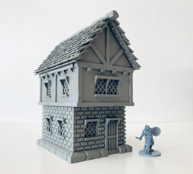 Dnd Small Village Cottage House Village Scatter Terrain Miniature RPG D ...