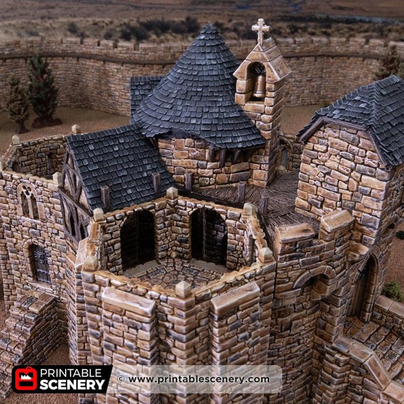 Dnd Hex King's Keep Quarters Castle Medieval Village RPG Pathfinder D&D ...