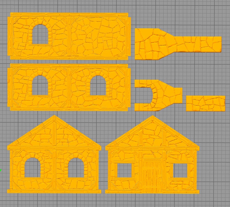 Dnd Guild Hall Stone Building for Village Tabletop Terrain Miniature ...