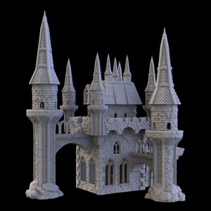 Dnd Haunted Castle Medieval Dark Lord Vampire Scatter Village Tabletop ...