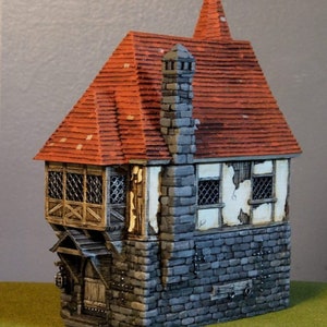 Dnd Medieval Abott's House Cottage Wightwood Abbey Tabletop Village ...