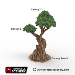 Dnd Gnarly Canopy Trees Clorehaven Tabletop Scatter Terrain RPG Dwarven ...