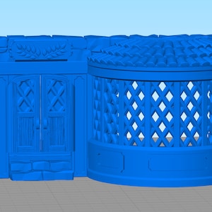 Dnd Terrace Shop Front Store Facade for Village Town Townsfolk Scatter ...