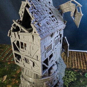 Dnd Haunted Windmill War Ruins City of Tarok Tabletop Scatter Terrain ...