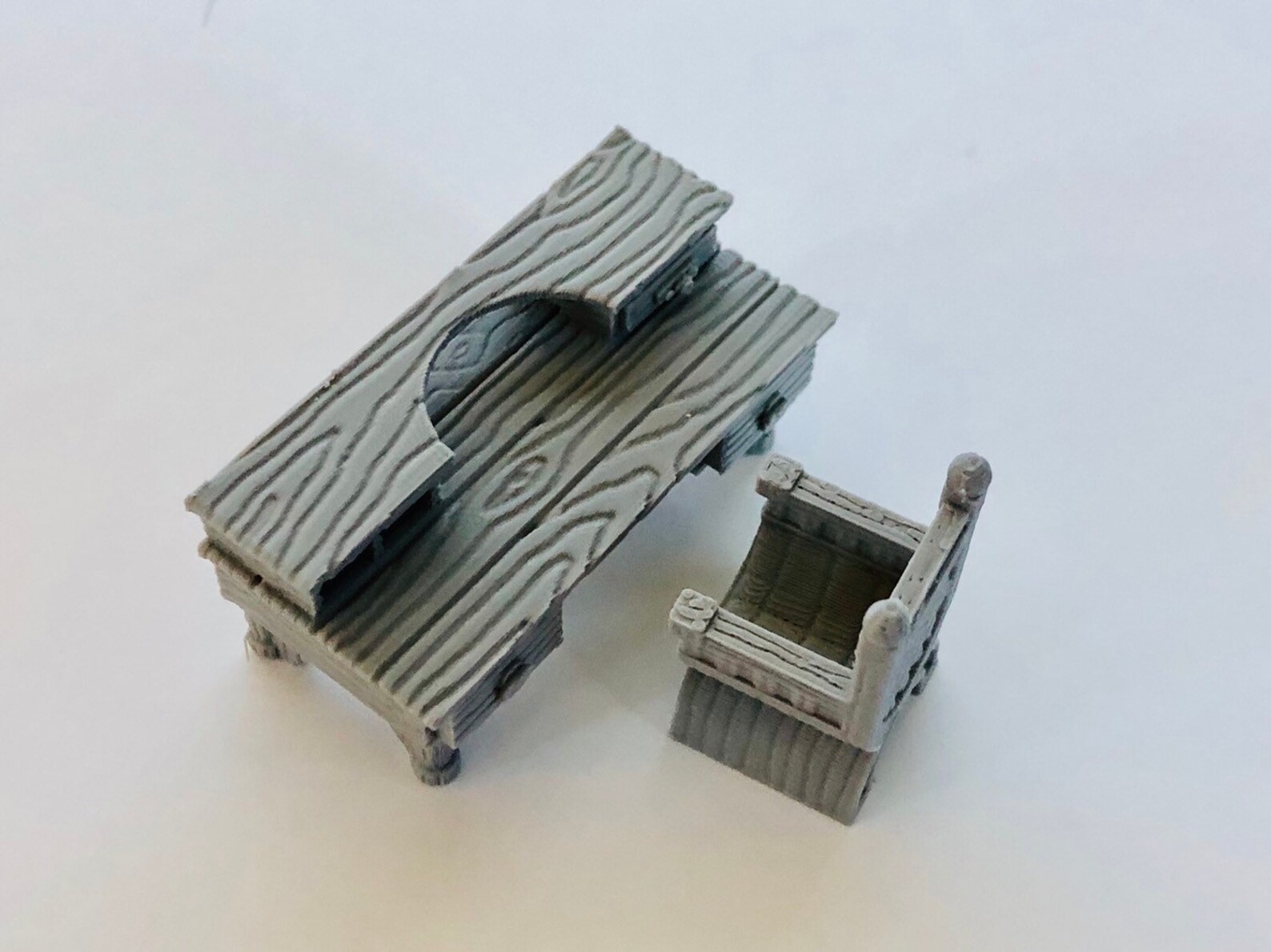 Dnd Study Desk and Chair Furniture for Library Hall House - Etsy