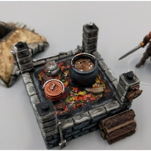 Dnd Open Cook Oven Hearth Outdoor Kitchen Campfire Cooking Tabletop ...