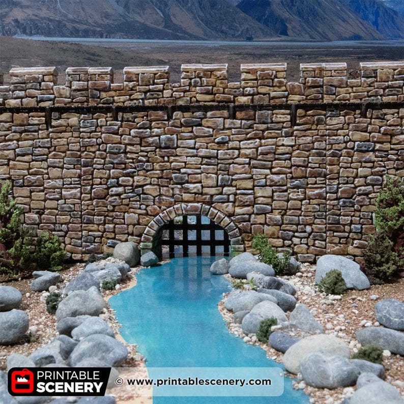 Dnd Culvert for Castle Walls Medieval Village Castle RPG Pathfinder D&D ...