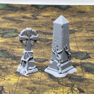 Dnd Gravestone Set Skeletal Haunted Cemetery Hellscape Dreadgrove ...