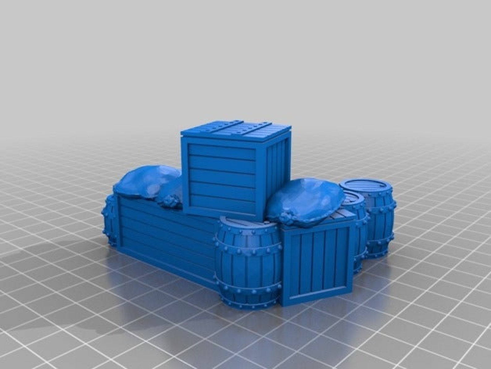Dnd Stockroom Barricade SET 28mm Tabletop Scatter Warehouse Pirate ...