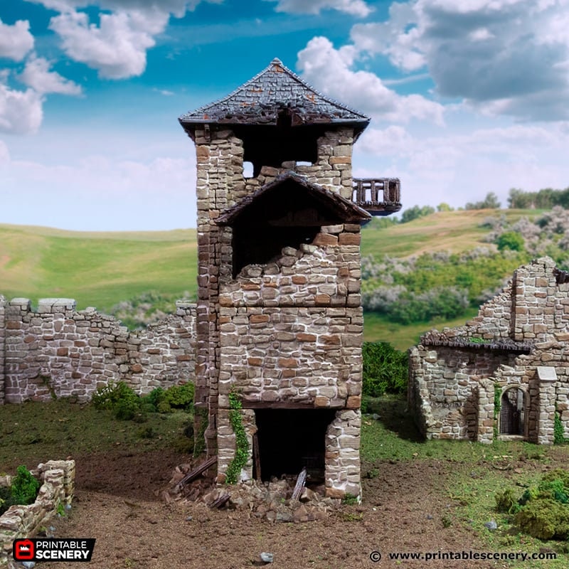 Dnd Black Rock Keep From King and Country Village Medieval Soldier ...