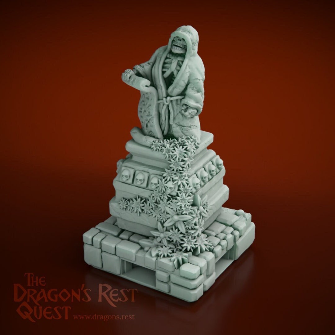 Dnd Reaper Plinth Cemetery Statue Ghoulberg Sentinel Dragon's Rest ...