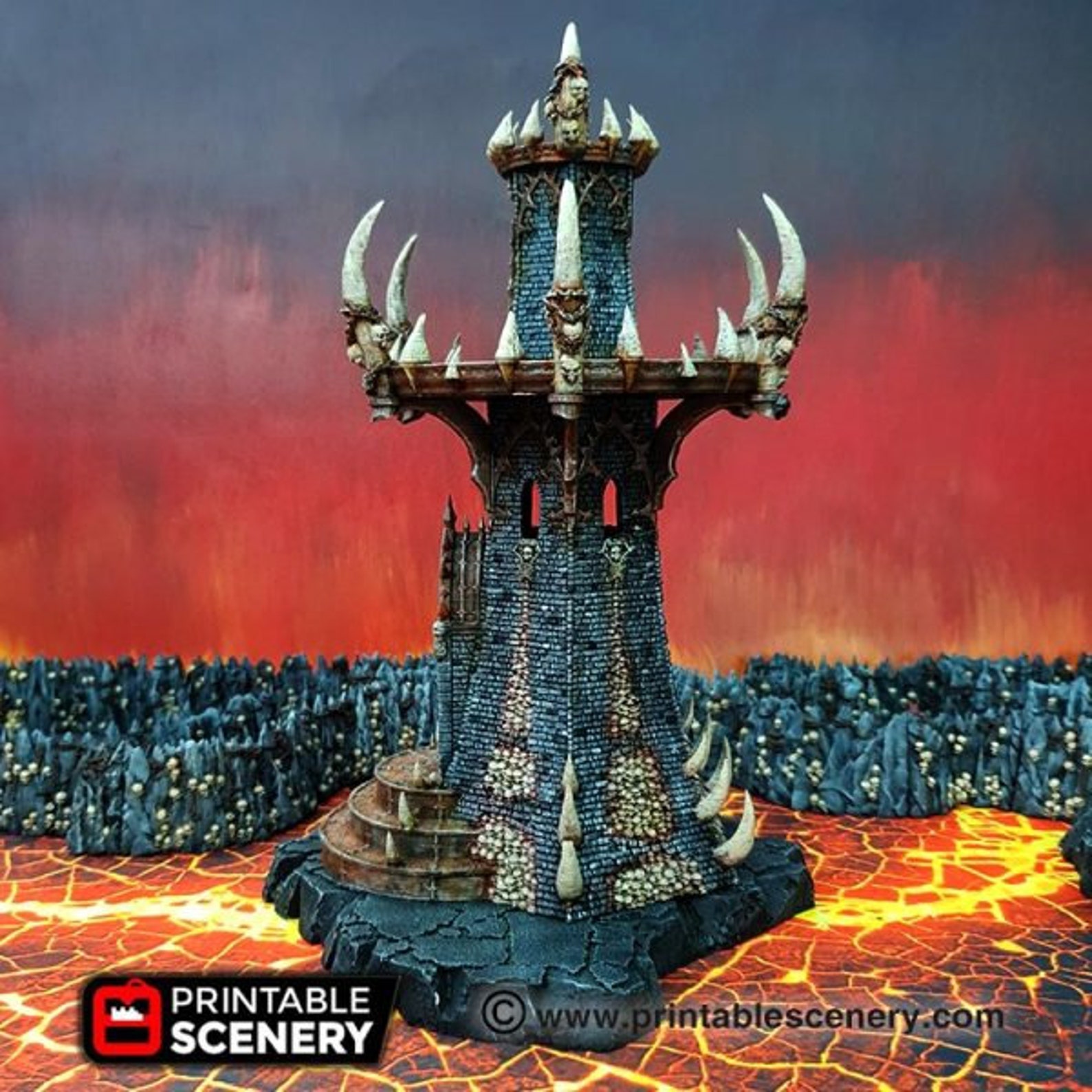 Dnd Infernal Hell Demon Tower Underdark Evil Tabletop Fantasy Scatter ...