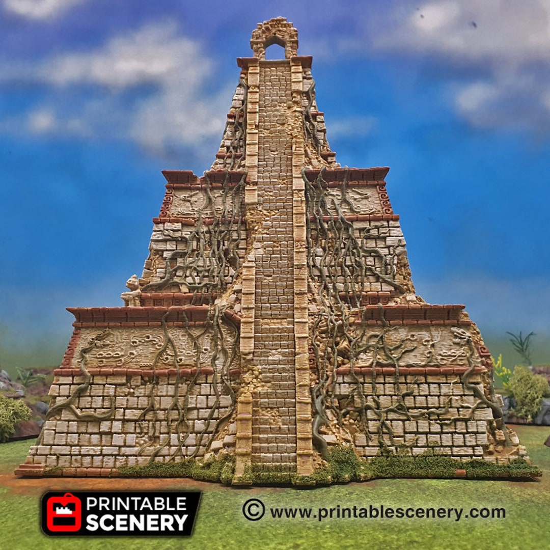 Dnd Ruined Aspect of the Gods Pyramid Aztec Ruins Stargate Tabletop ...