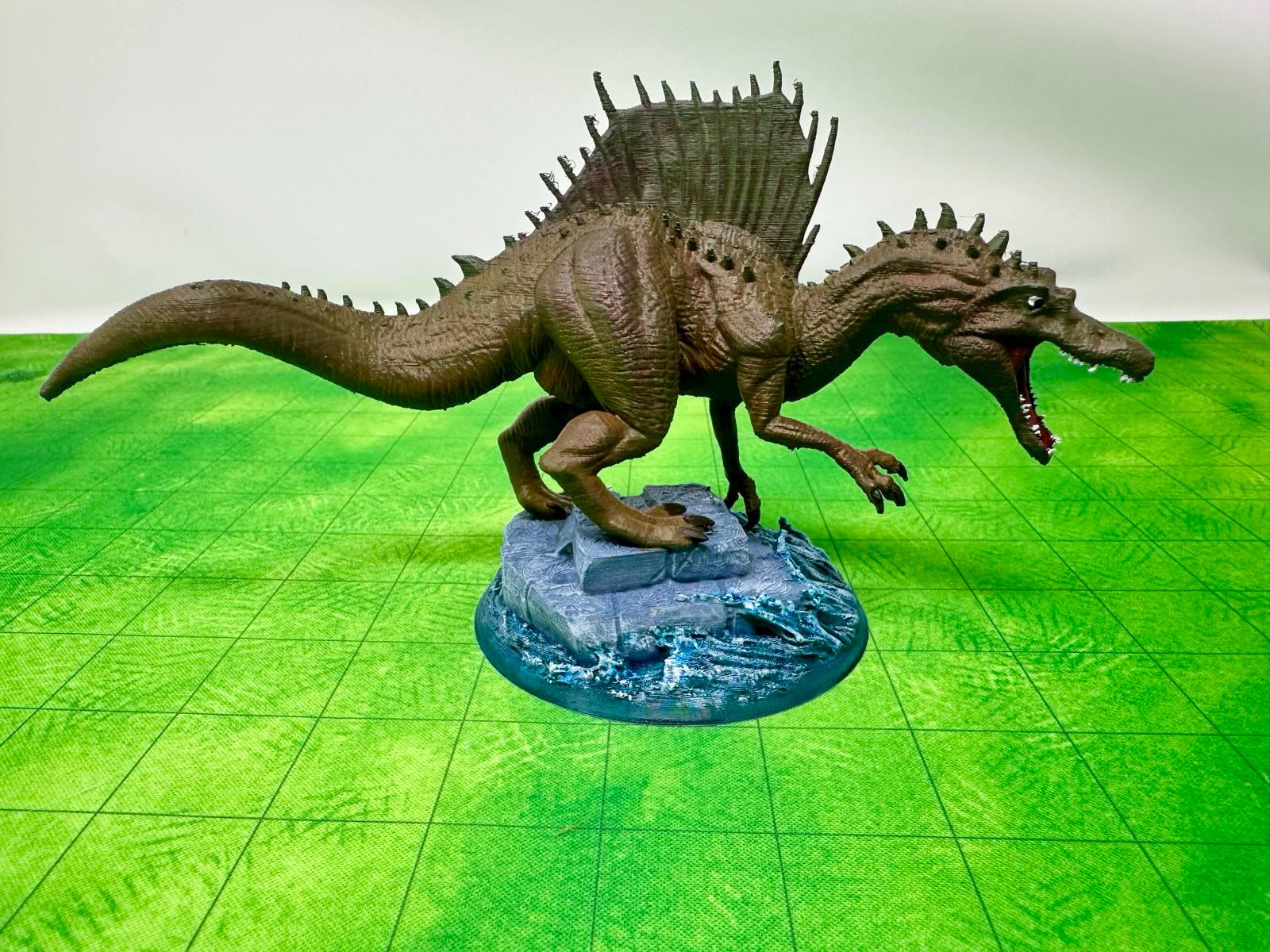 PAINTED Dnd Spinosaurus Dinosaur Prehistoric Animal Creature Wargaming ...