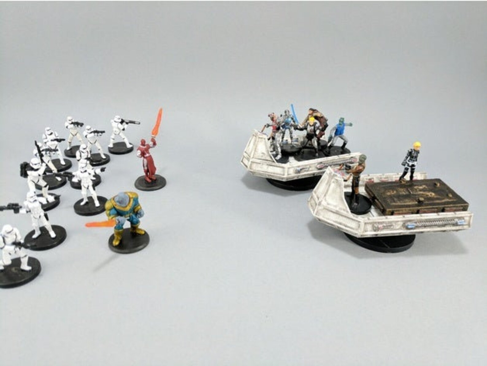 Dnd Sci-fi Cargo Sled Hover Transport Skiff Spaceship Star Wars Legion ...