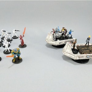 Dnd Sci-fi Cargo Sled Hover Transport Skiff Spaceship Star Wars Legion ...