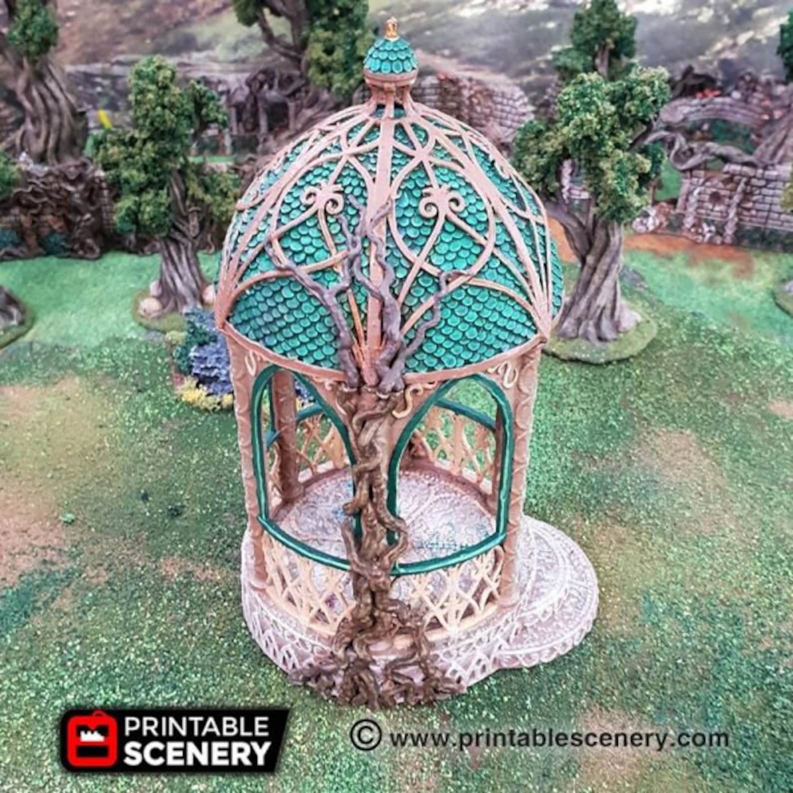 Dnd Elven Shrine of Solace Elf Design Craftsmanship City - Etsy
