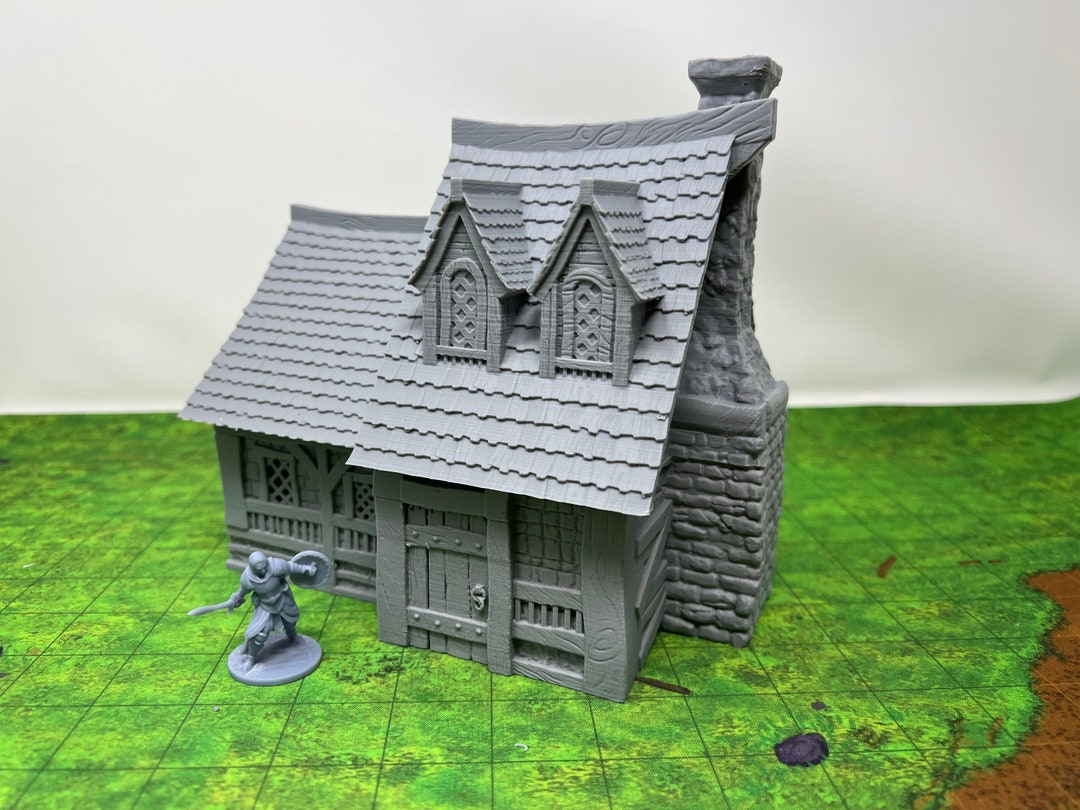 Dnd Medieval Cottage House Single Story Home V1 RPG D&D Dungeons and ...
