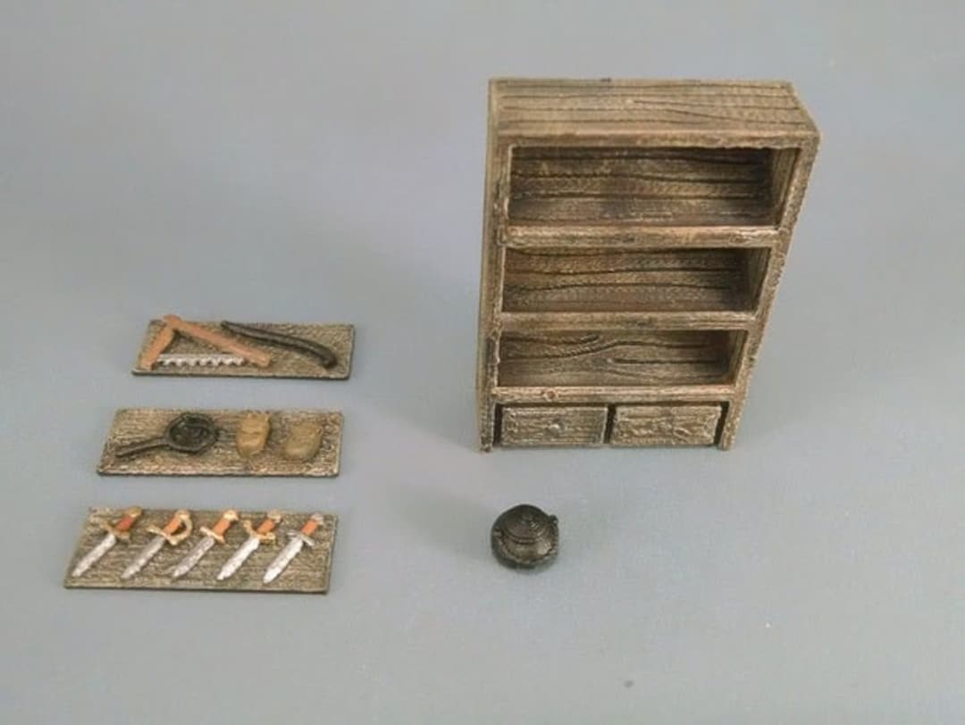 Dnd General Store Shelf Goods Wares Market Shelving Shelf Tabletop ...