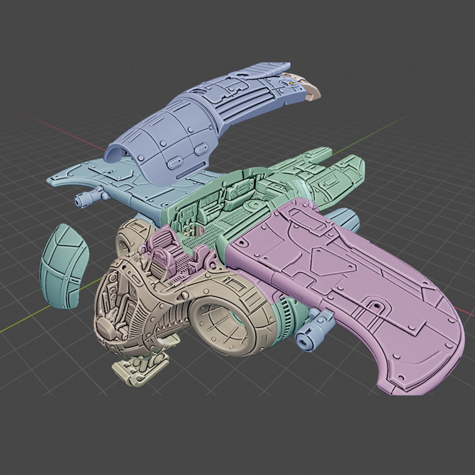 Dnd Sci-fi Peregrine Falcon Spaceship Star Wars Legion Spacecarft ...