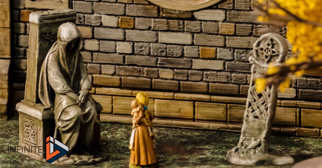 Dnd Lady Shannon Medieval Statue Tabletop Terrain Miniature RPG D&D ...