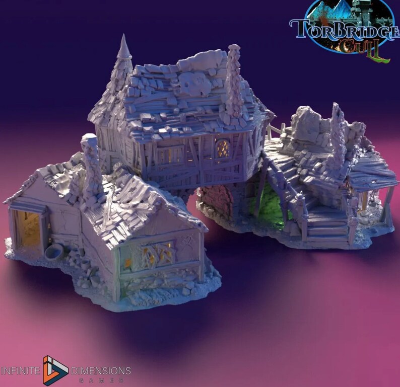 Dnd Slum Tenement A Ghetto Shantytown District Medieval Tabletop ...
