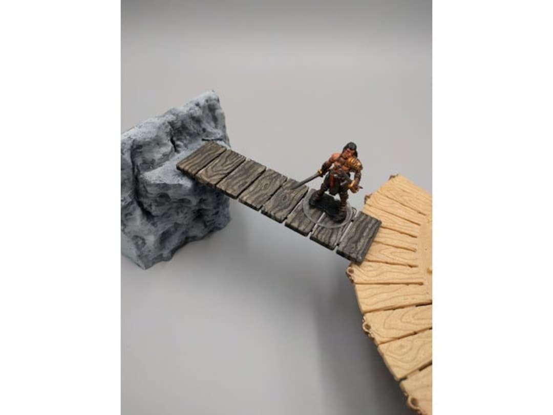 Dnd Small Wooden Plank Bridge Chasm Rarvine Crossing Narrow Hanging ...