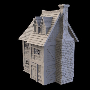 Dnd Medieval Cottage House Two Story Home RPG D&D Dungeons and Dragons ...