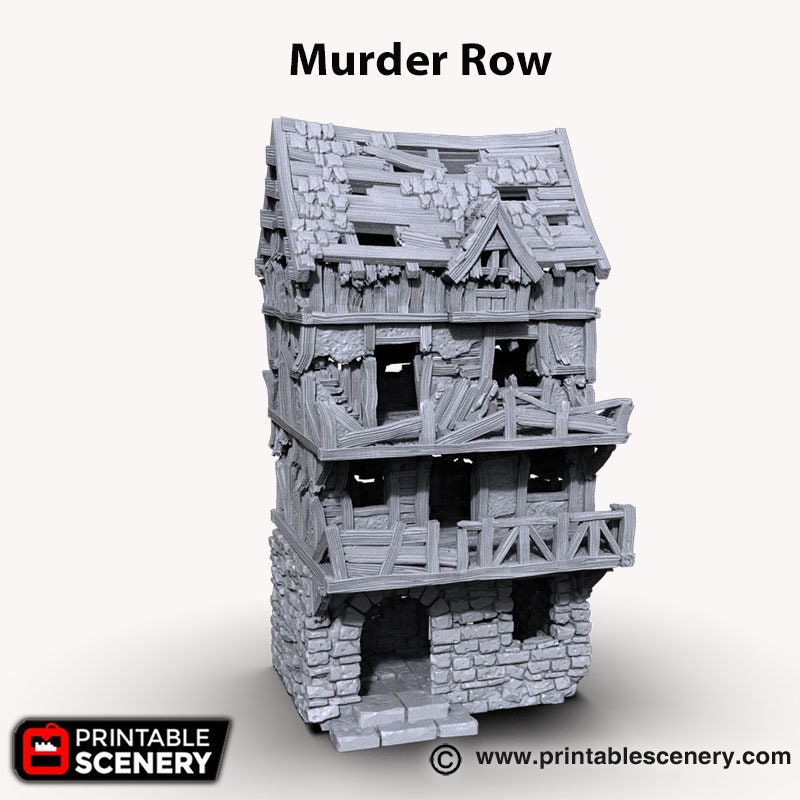 Dnd Murder Row House War Ruins Shadow Fey Tabletop Scatter - Etsy
