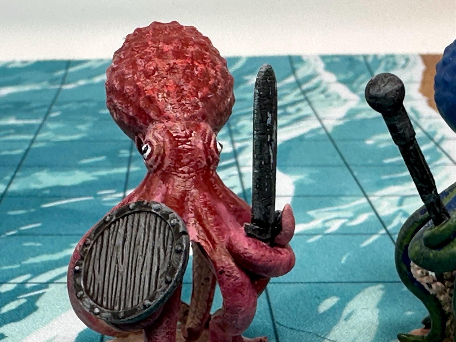Dnd Octopus Warrior Octopoid Mind Flayer RESIN 28mm Sea Creature ...