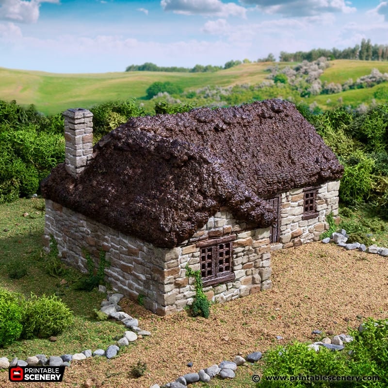 Dnd Highland Stone Barn From King and Country Village Tabletop - Etsy