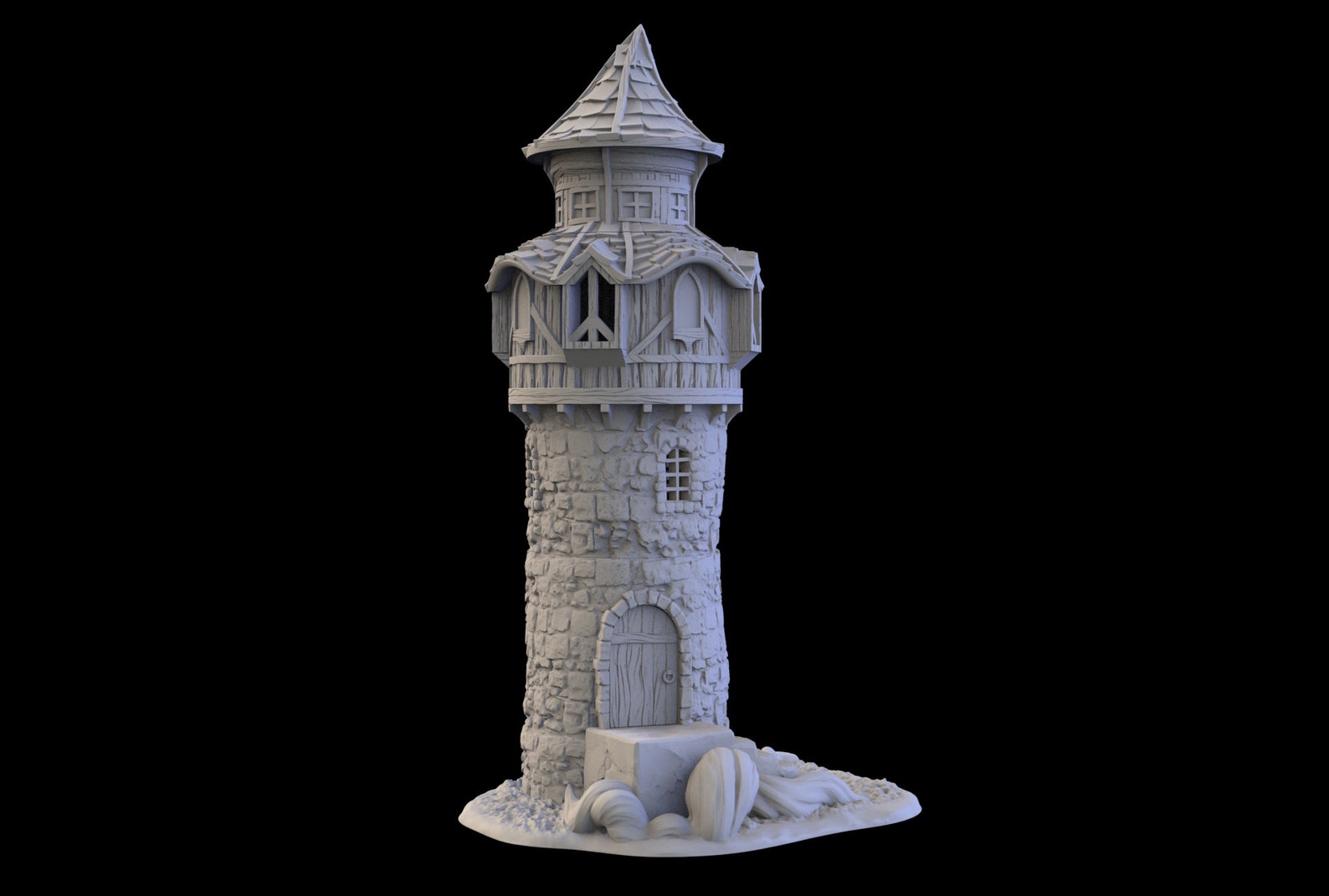 Dnd Watch Groove Guard Tower Watchtower Gnome Druid Fantasy Forest 28mm ...