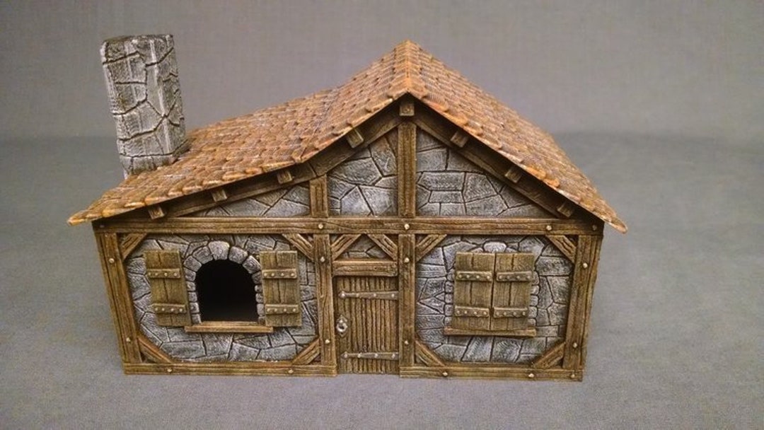 Dnd Baker Shop Stone Building Village Wargaming Tabletop Terrain ...