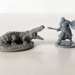 Dnd Crocodile Swamp Animal Alligator Creature Tabletop Scatter Terrain ...