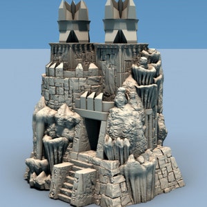 Dnd Dark Elves Small Underdark Keep Stalagmite Stone Rock Cave Chaos ...