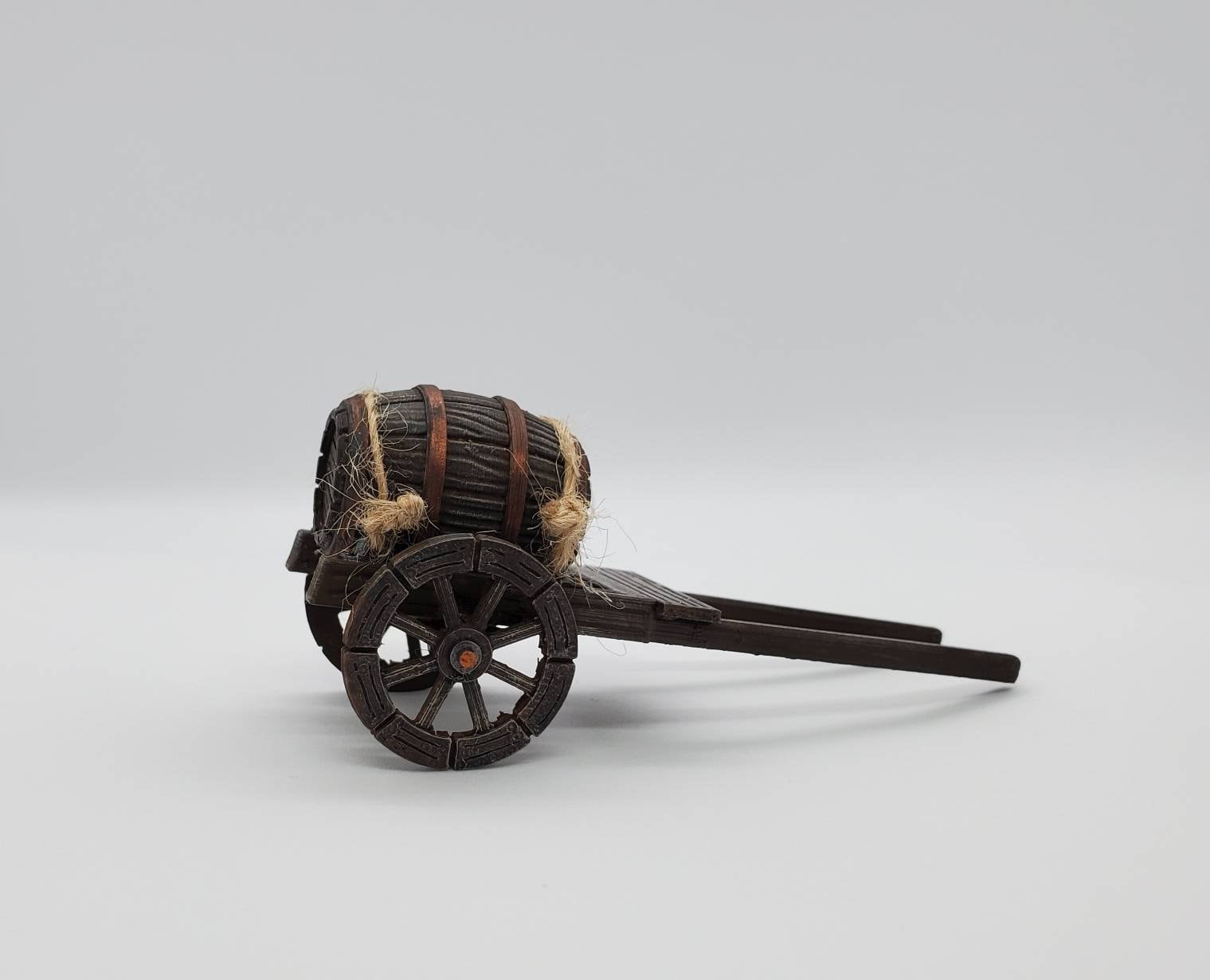 Dnd Barrel Cart Wagon Ale Cart- 28mm Tabletop Miniature Terrain RPG ...