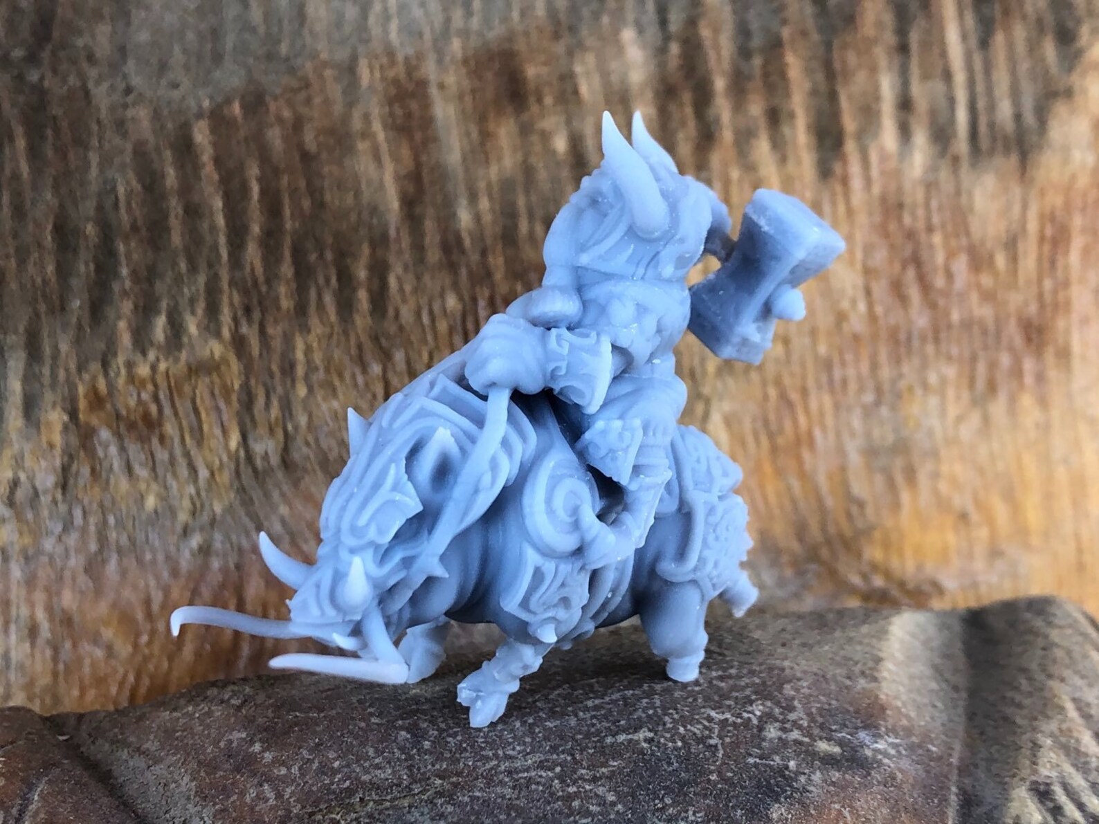 Dnd Dwarf Warrior Mount Riding Boar Bull Fighter LOTR 28mm | Etsy