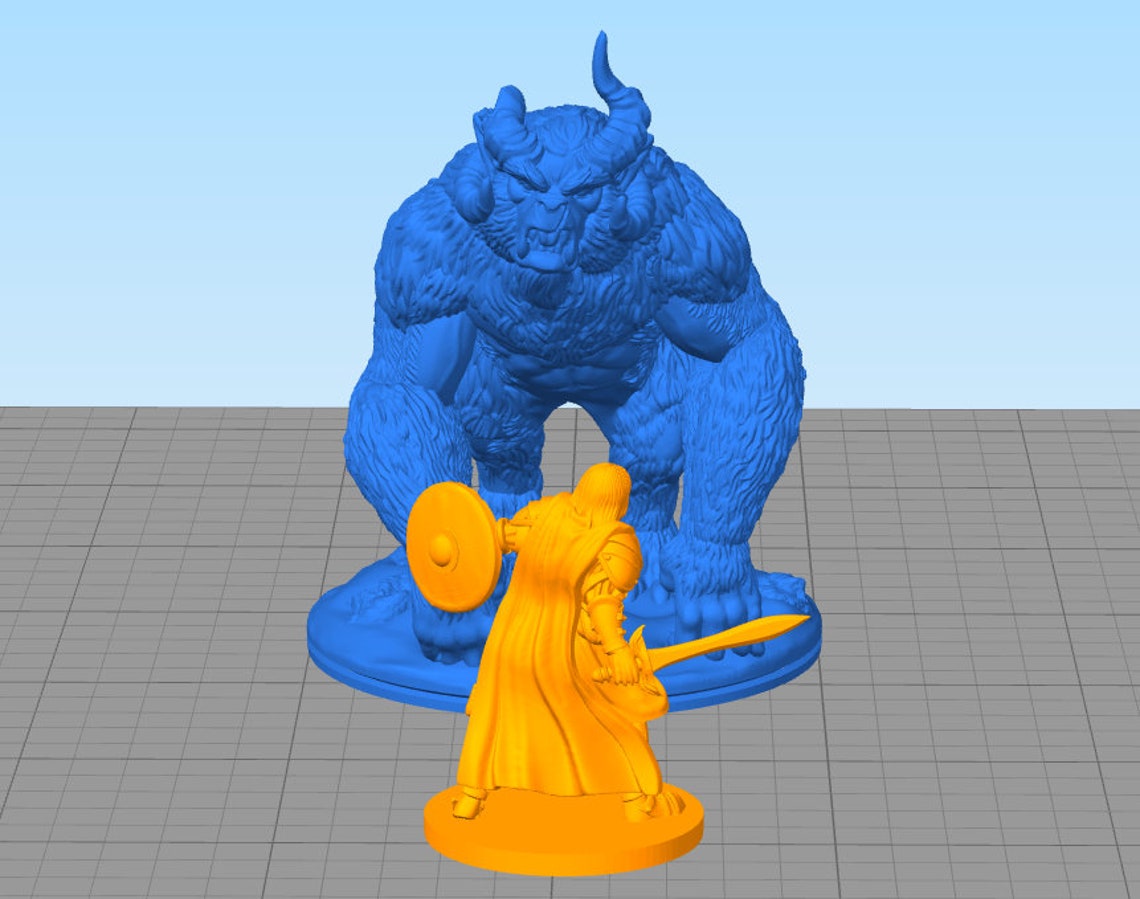 Dnd Yeti Snow Beast Abominable Snowman Mountain Beast Frost - Etsy